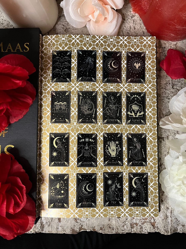 Full Mini ACOTAR Tarot Card Inspired Gold Foil Sticker - Etsy