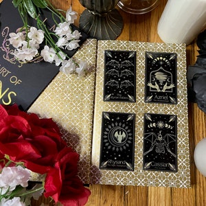 Full Mini ACOTAR Tarot Card Inspired Gold Foil Sticker ACOTAR Tarot ...