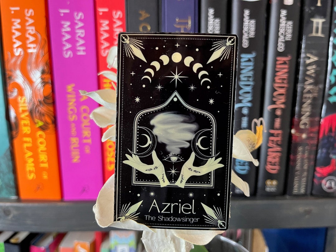 Azriel Tarot Card Inspired Gold Foil Sticker ACOTAR Tarot Sticker Card Bookish Booktok Laptop ...