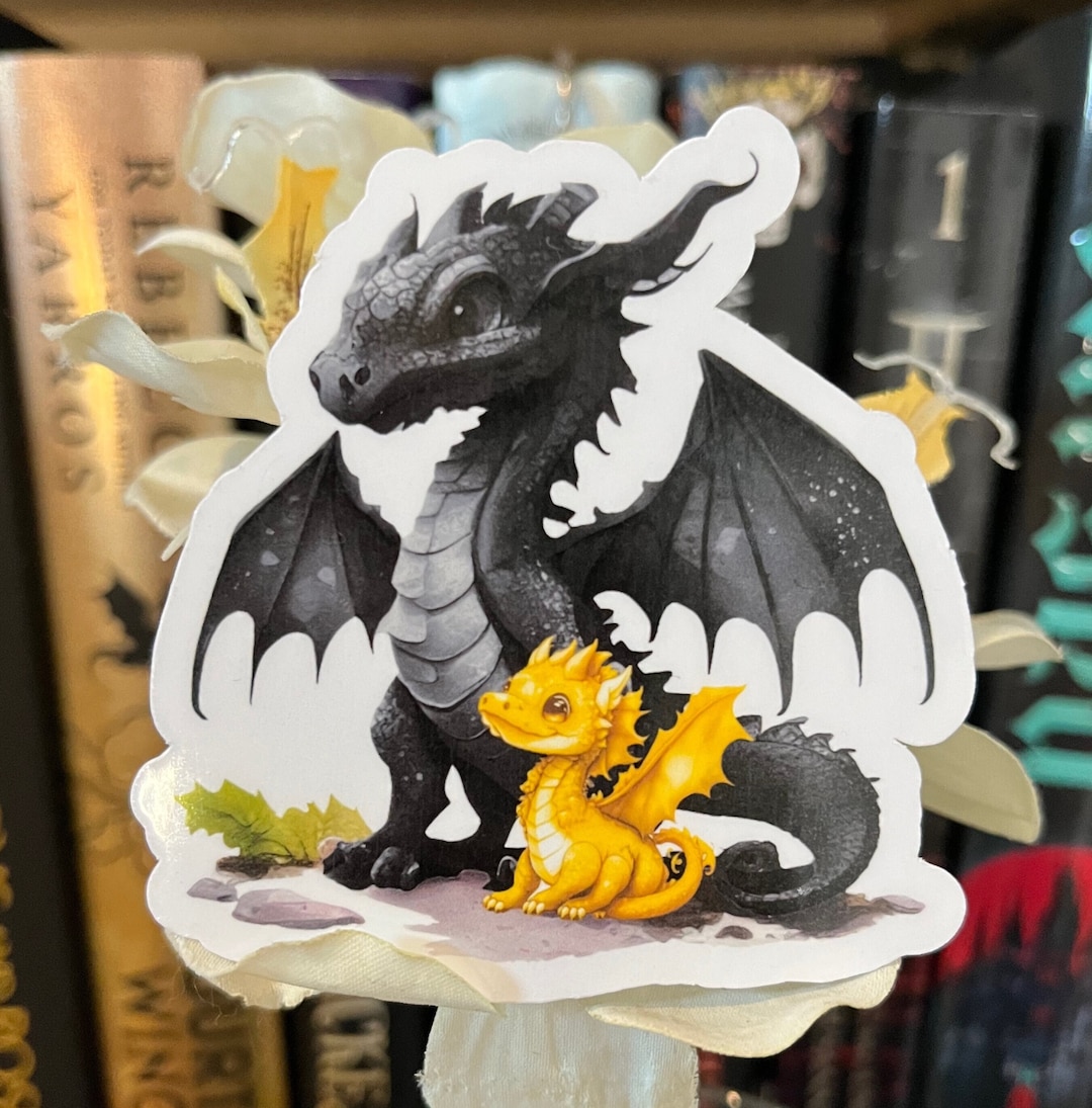 Tairn and Andarna Fourth Wing Sticker Bookish Booktok Laptop Decal ...