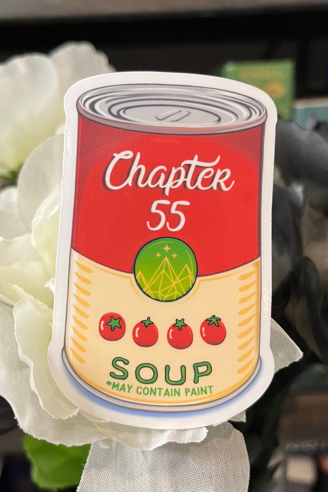 Chapter 55 May Contain Paint Sticker Bookish Booktok Laptop Decal ...