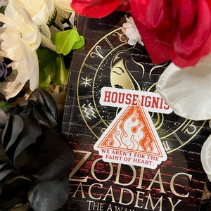 House Ignis Bookish Booktok Laptop Decal Zodiac Academy - Etsy