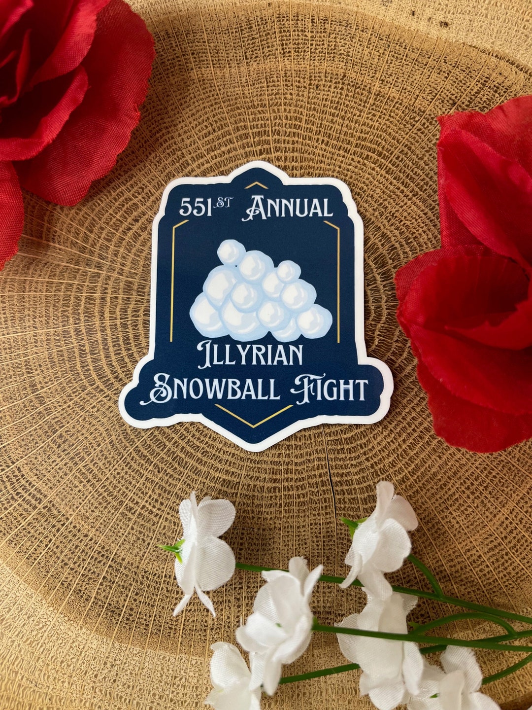 Illyrian Snowball Fight ACOTAR Sticker Bookish Booktok Laptop Decal ...