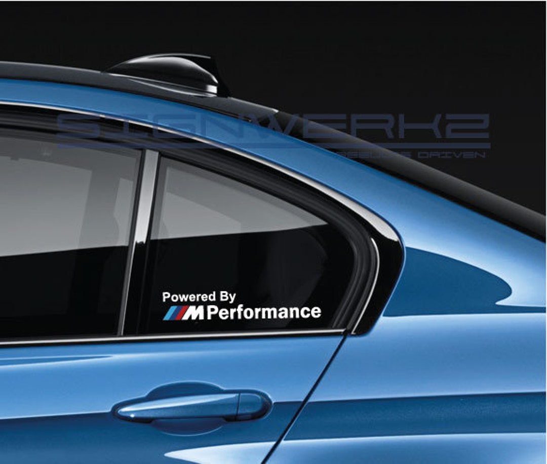 Powered by M Performance Decal Sticker Multi Color Pair - Etsy