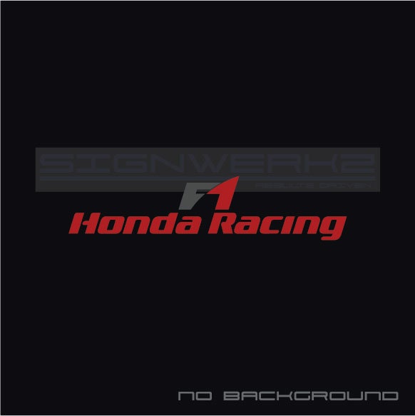 Honda F1 Racing Decal Sticker 2 Colors Pair - Etsy UK