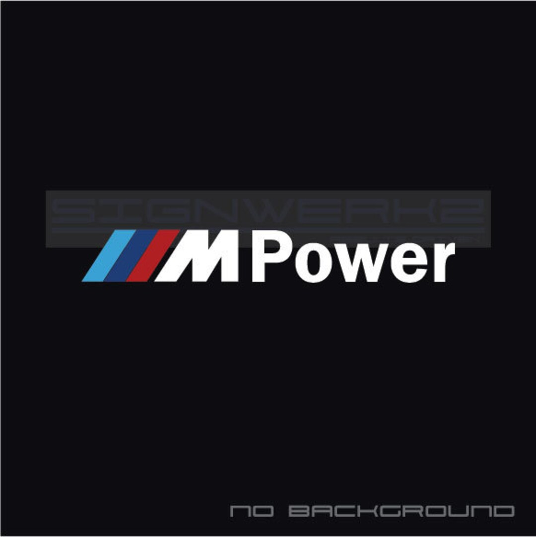 M Power Decal Sticker Logo Multi Color Pair - Etsy