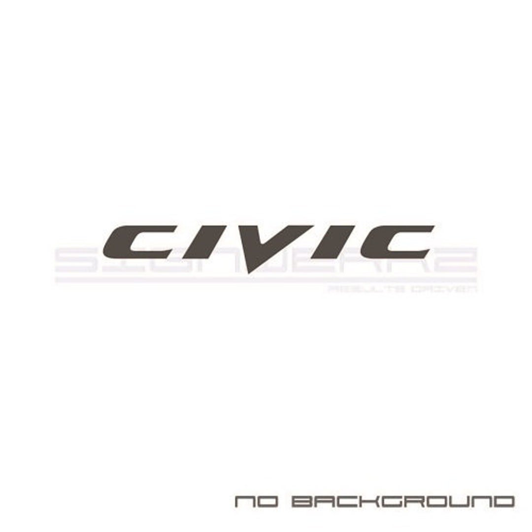 Honda CIVIC Sticker Decal Style Pair - Etsy