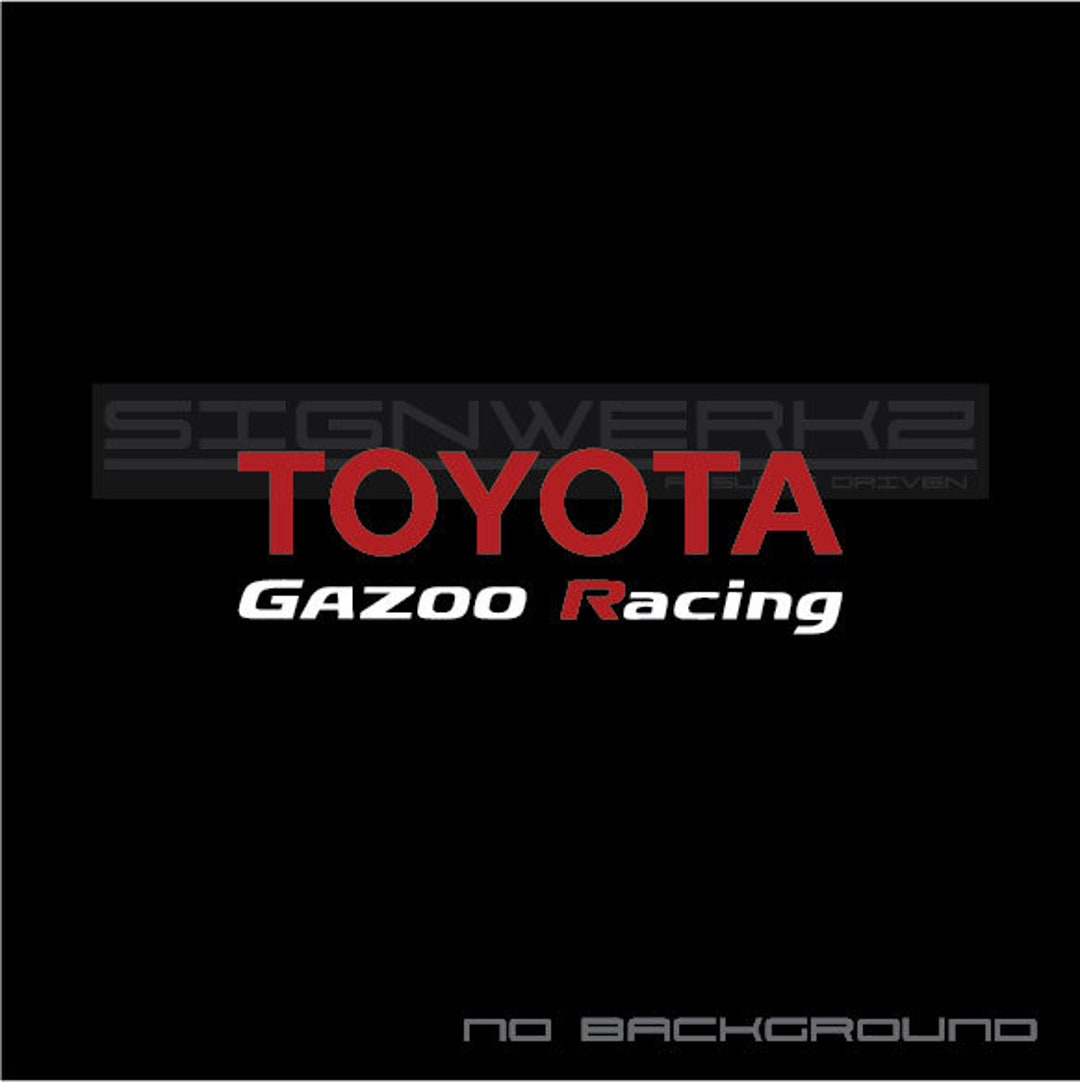 Toyota Gazoo Racing Decal Sticker Logo Multi Color Pair - Etsy