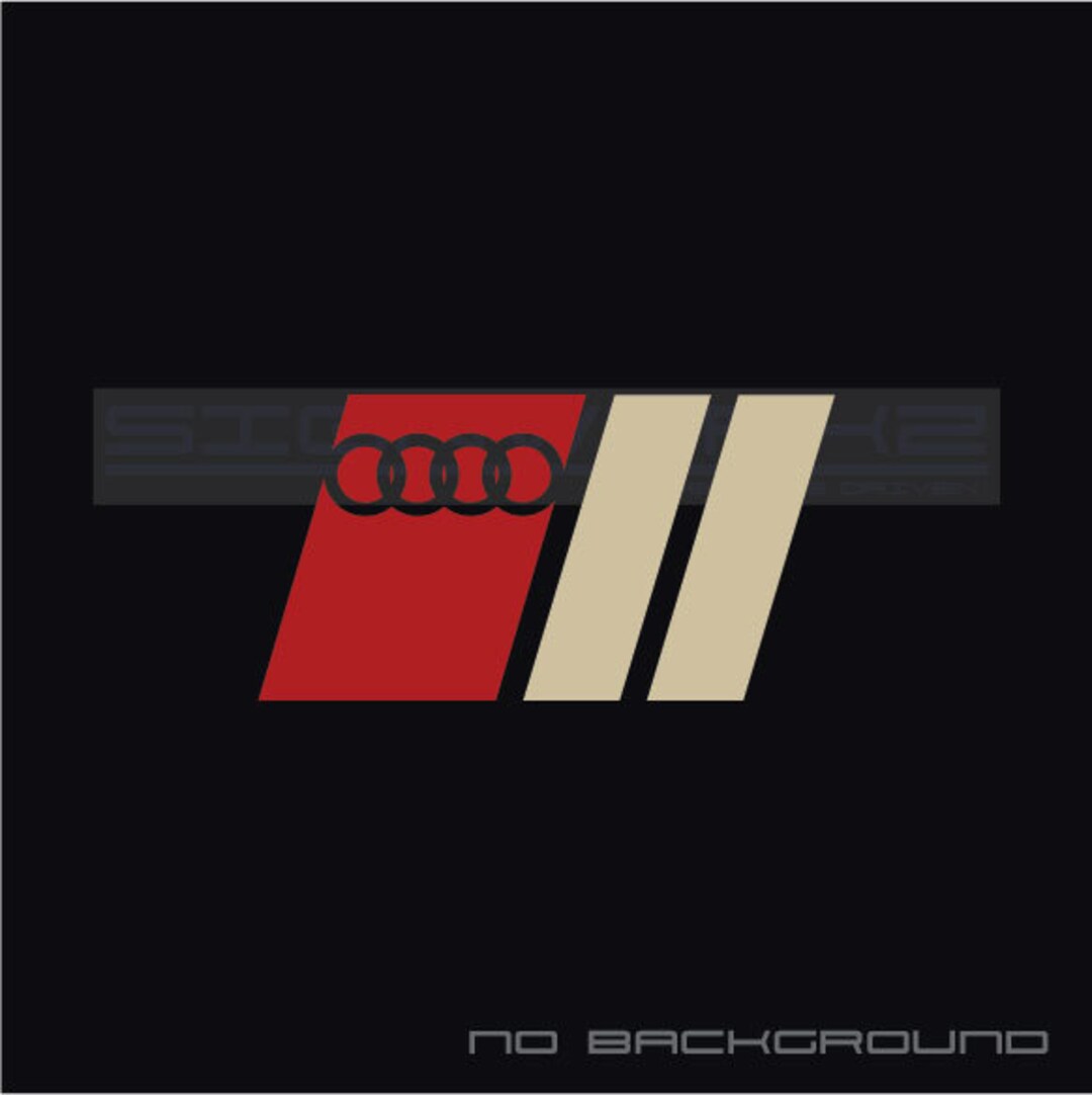 Audi Sport Sticker Decal 2 Colors RS Old Version Pair - Etsy