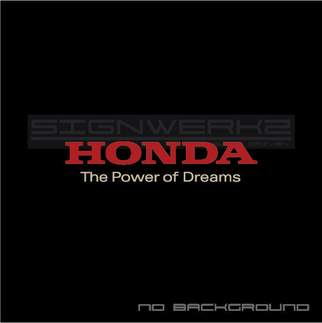 Honda the Power of Dreams Sticker Decal 2 Colors Pair - Etsy