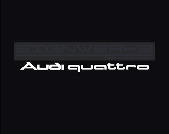 Audi Quattro Decal - Etsy