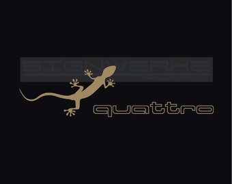 Audi Quattro Sticker - Etsy