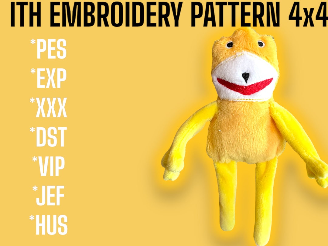 ITH Chibi Electro Yellow 4x4 Embroidery Pattern Machine Fanart Pattern ...