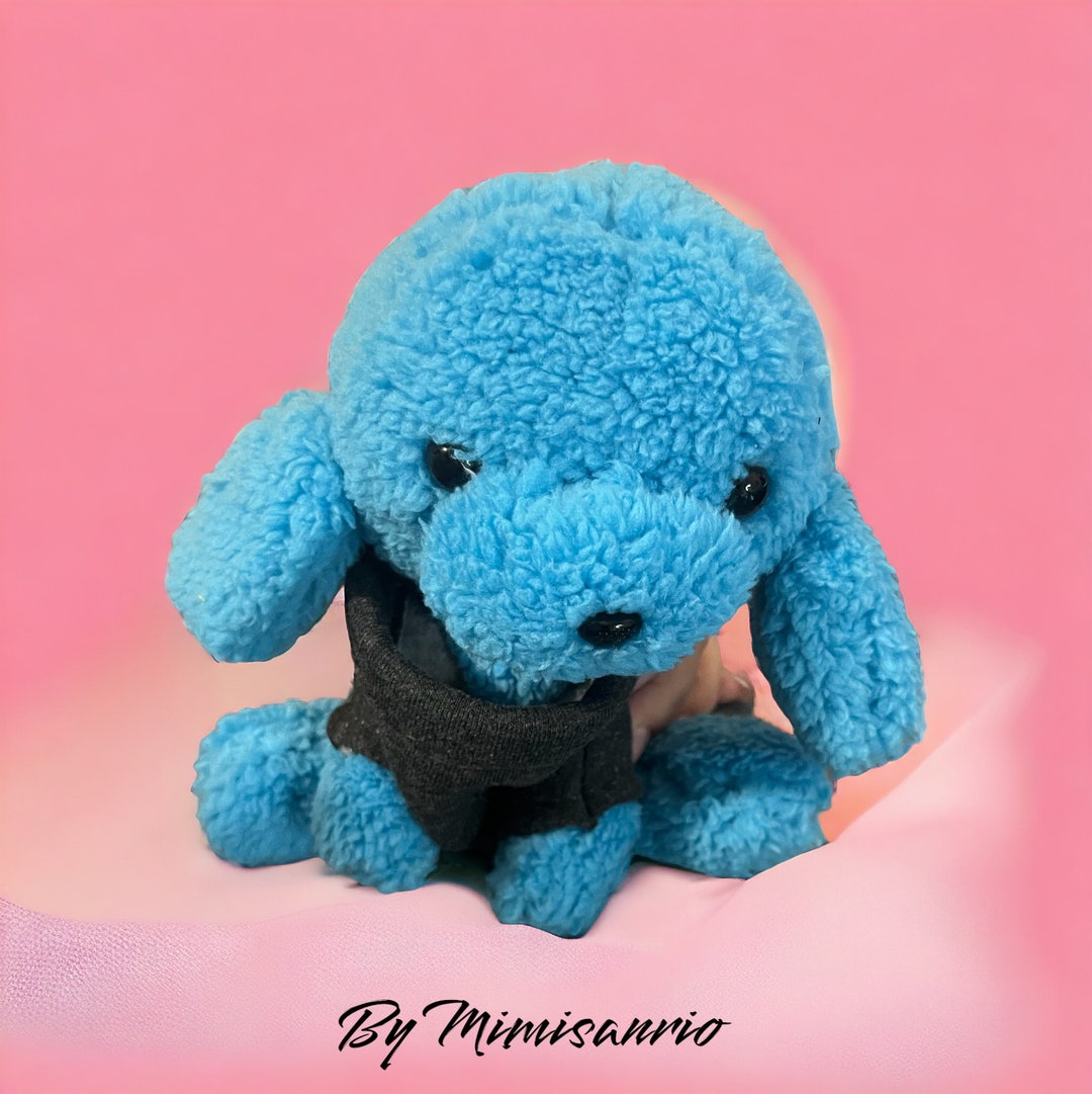 Blue Poodle Dog Plush - Etsy