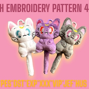 ITH Mystic Cat 4x4 Ith Pattern Embroidery Mache Fanart Cat Embroidery ...