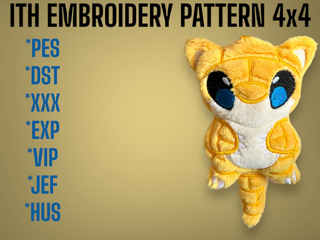 ITH Embroidery Pattern 4x4 Poke Fanart Hoop Embroidery Pattern - Etsy