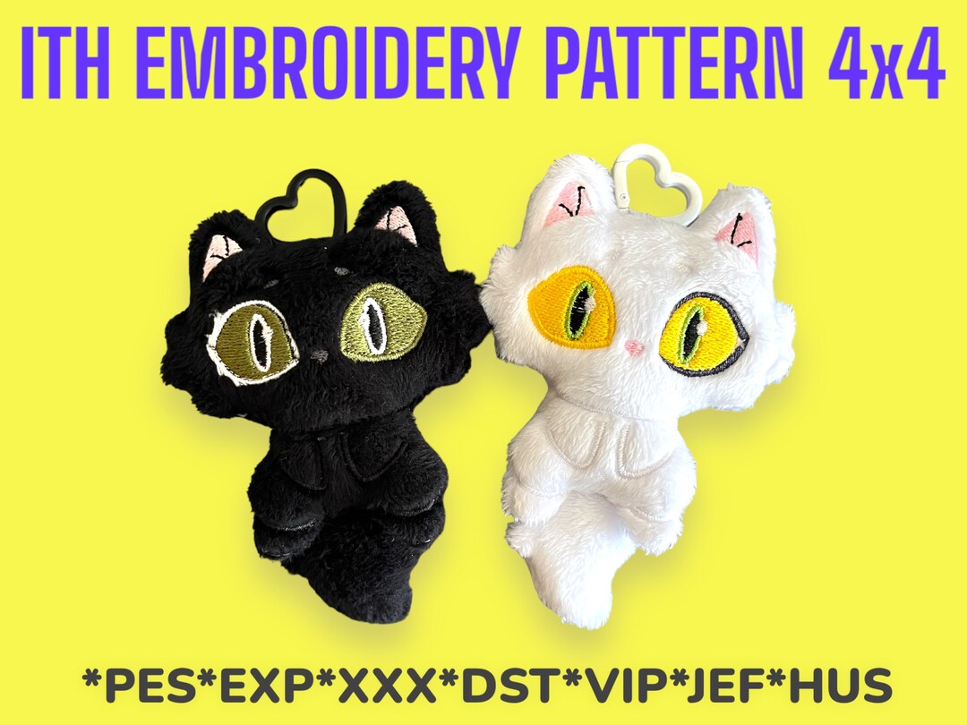 ITH PACK Embroidery Pattern Cats Fanart 4X4 Hoop Embroidery Designs for ...