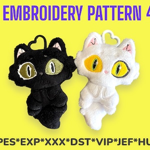 ITH PACK Embroidery Pattern Cats Fanart 4X4 Hoop Embroidery Designs for ...