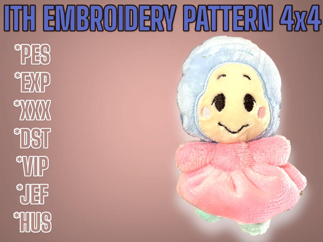 ITH Embroidery Pattern 4x4 & 5x7 Shell Fanart Embroidery Pattern in ...