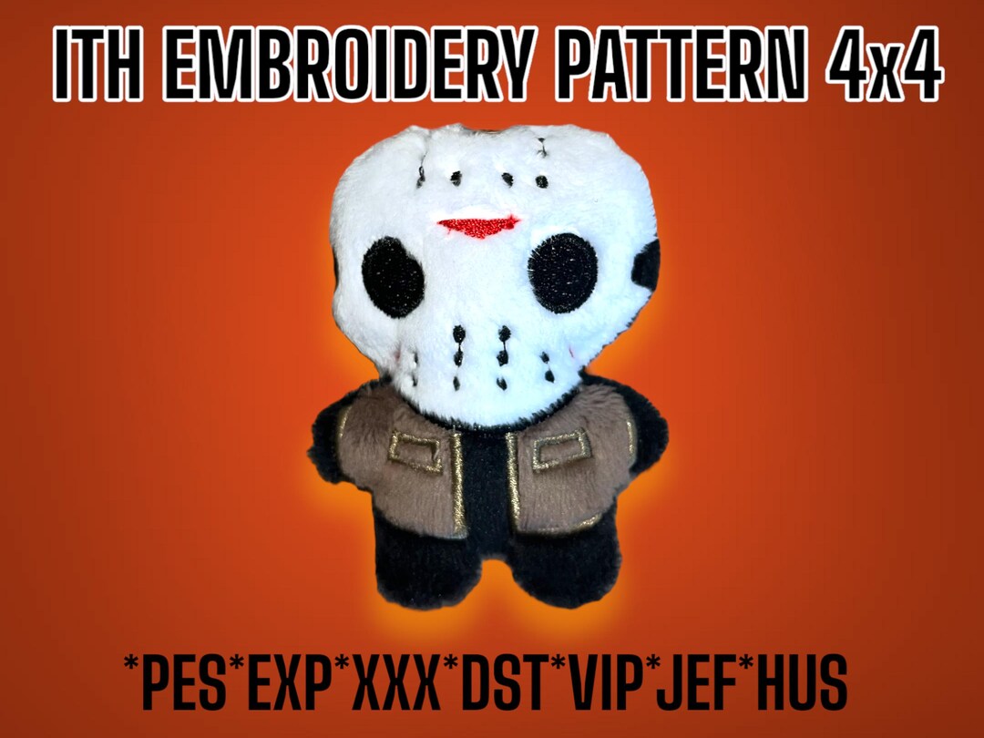 ITH Embroidery Pattern Jason Movie Fanart Embroidery Design in Hoops ...