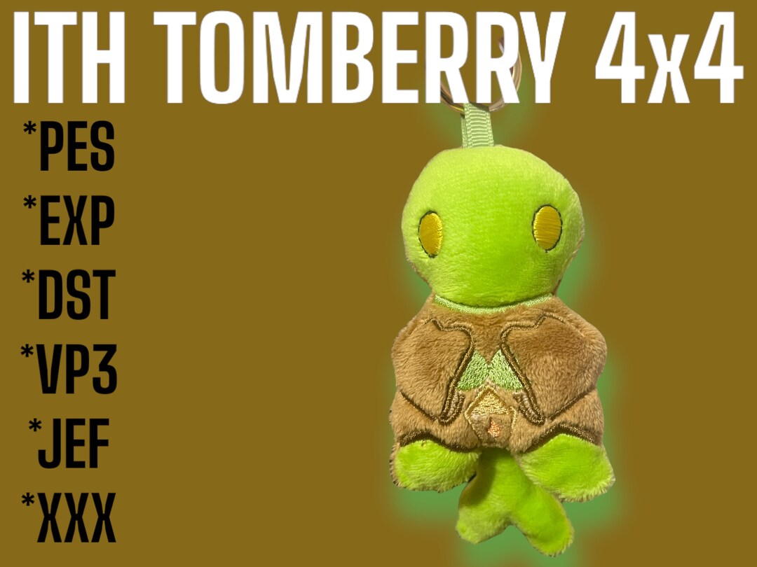ITH Tomberry Ff Fan Art Plush in the Hoop Pattern Embroidery Design - Etsy