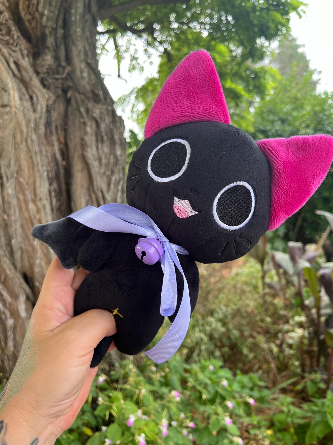 Vampire Cat Plush Fanart - Etsy