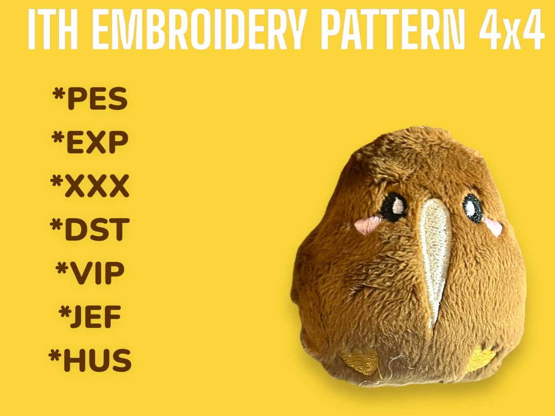 ITH Embroidery Pattern Kiwi Bird 4x4 Hoop Embroidery Pattern Keychain ...