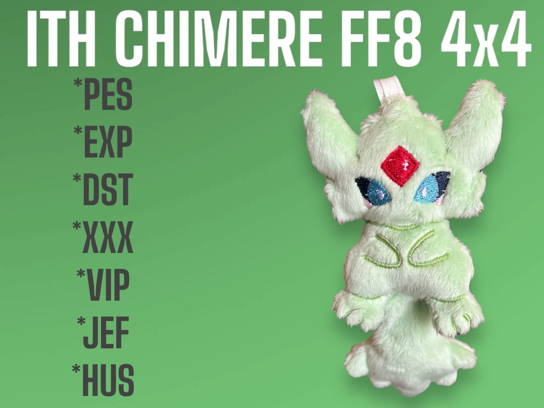 ITH Chimere Carbuncle FF8 Fanart Embroidery Design Pattern in 4x4 or ...