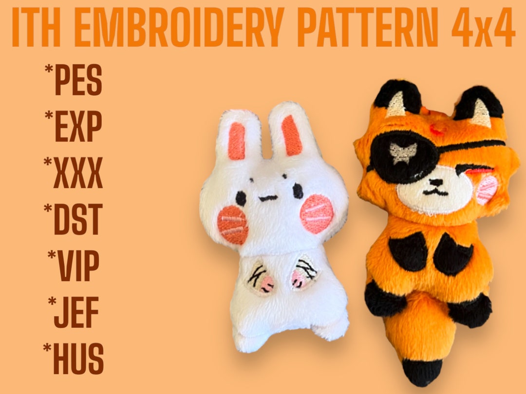 ITH Tgcf Fanart Embroidery Pattern Hua Cheng Xie Lian Fox and Rabbit ...