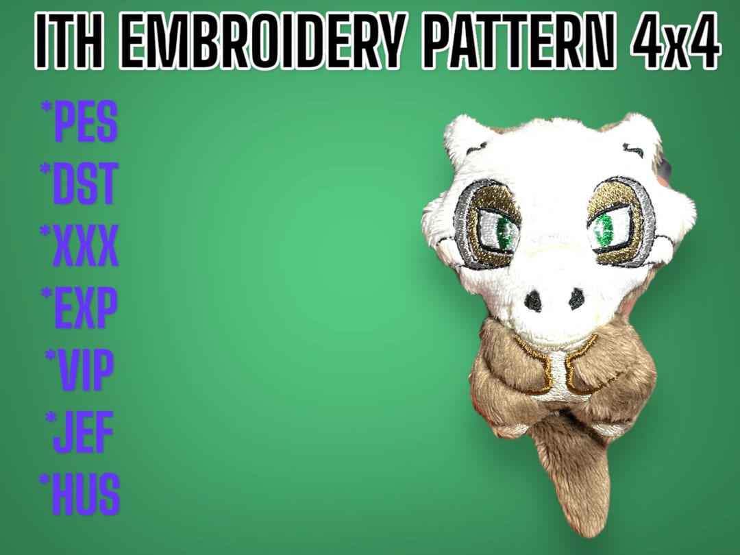 ITH Embroidery Pattern Fanart Poke Skull 4x4 Hoop Embroidery Pattern - Etsy