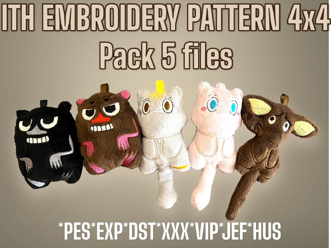 ITH Embroidery Pattern 4x4 Moom Fanart Embroidery Patterns in Hoops ...