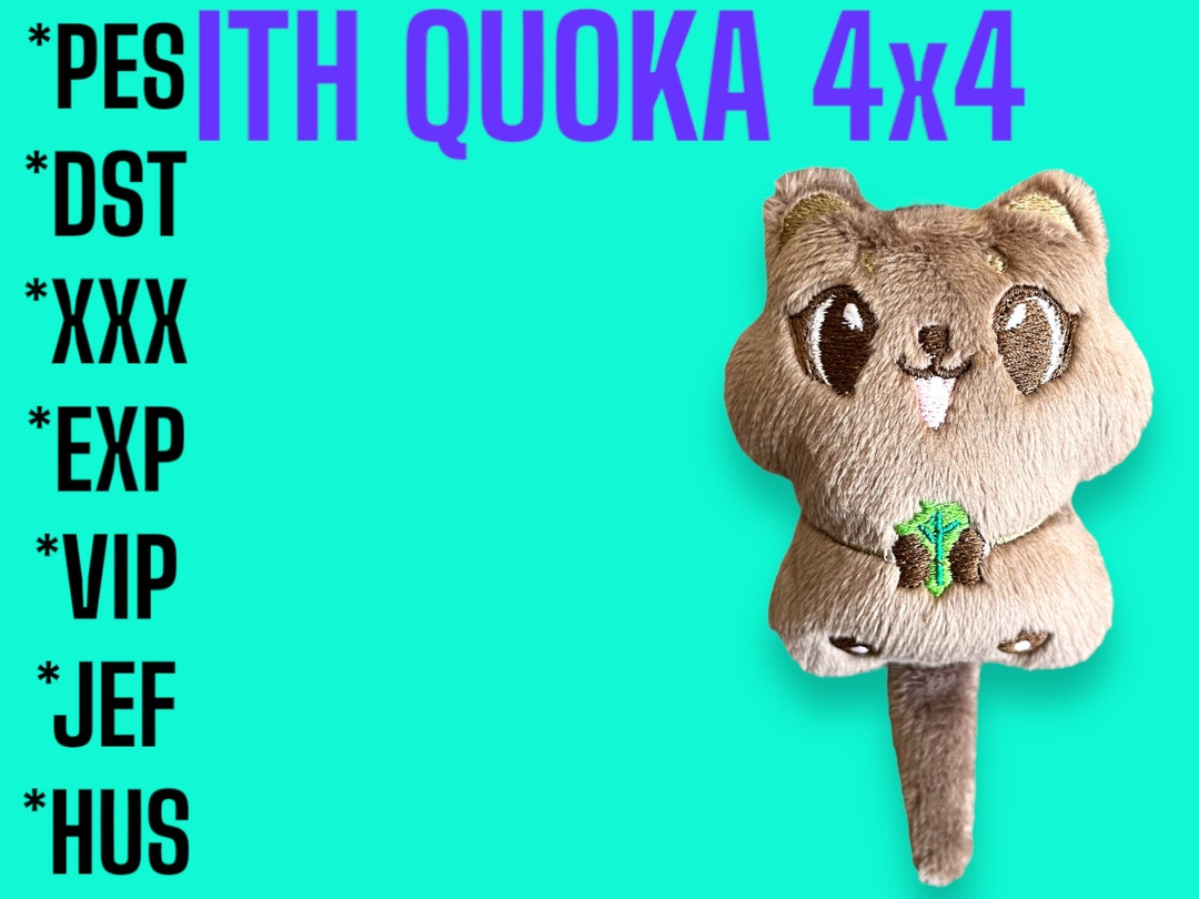 ITH Quoka 4x4 Embroidery Pattern for Machine Hoop Embroidery Pattern - Etsy