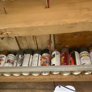 Spray Paint Can Shelf Brackets--wall Storage and Organization for ...