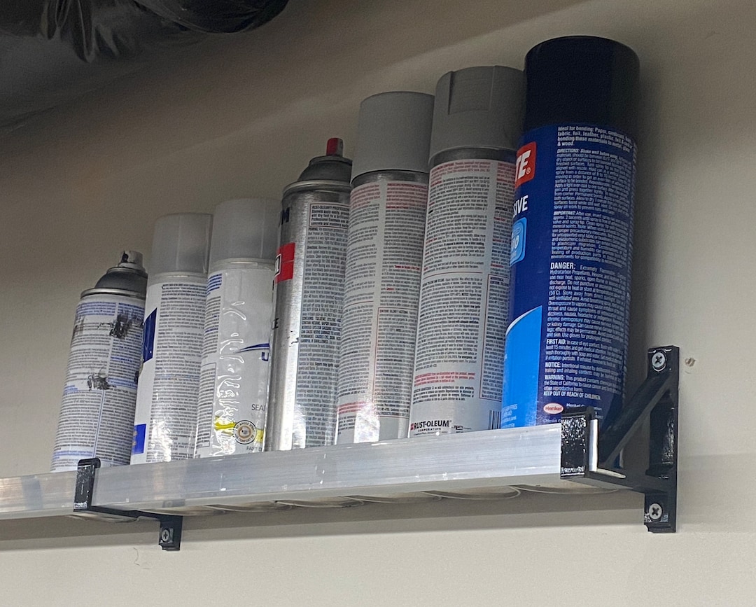 Spray Paint Can Shelf Brackets--wall Storage and Organization for ...