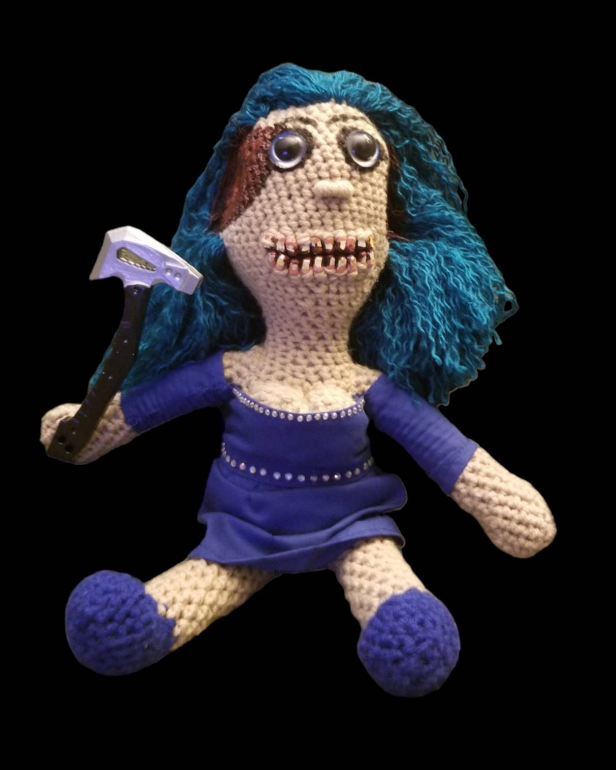 Alysin Hears No Evil Horror Doll. Crocheted Amigurumi for Halloween ...
