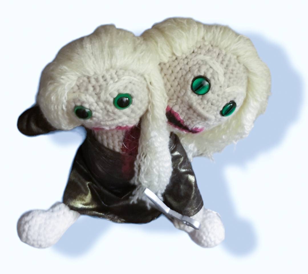 Alyssa and Clarissa Inner Demons Horror Doll. Crocheted Amigurumi for ...