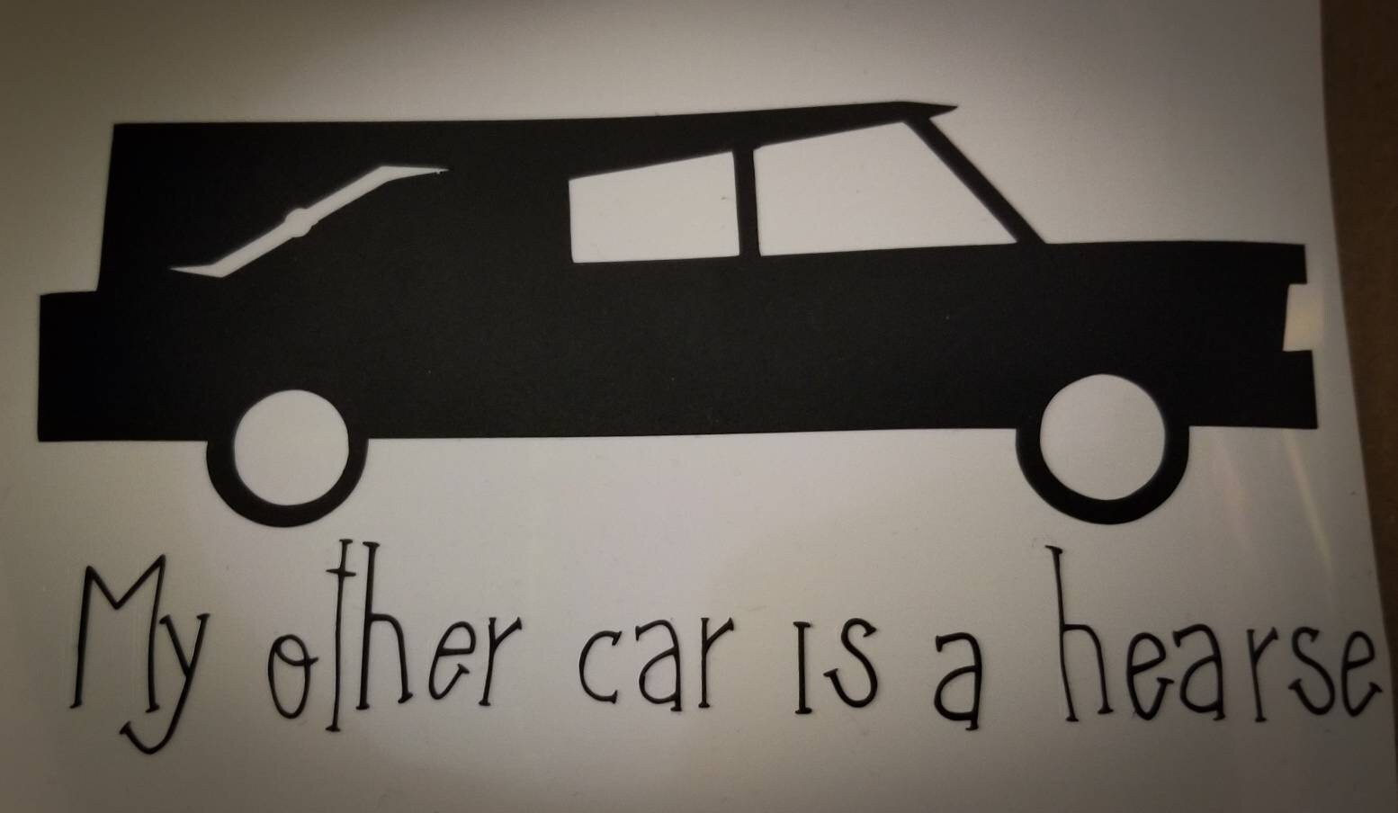 My Other Car is a Hearse Wall / Car Decal Black Approximately 9x5 In - Etsy