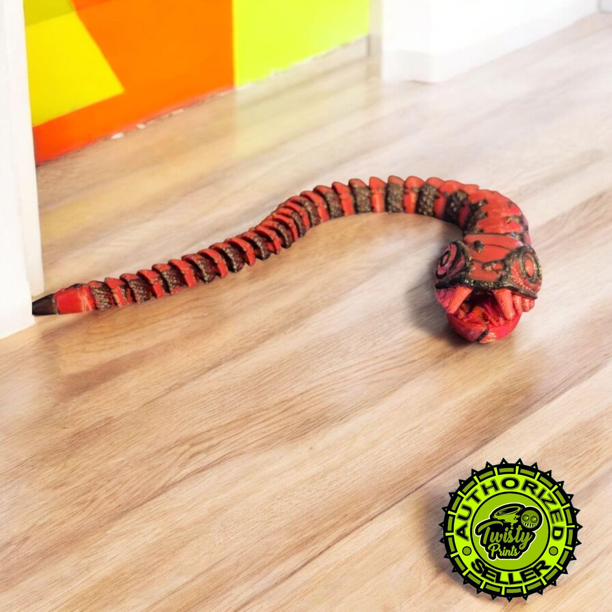 Articulated Stuffed Snake Fidget Companion - Etsy