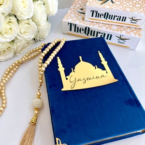 Personalized Quran, Royal Blue Quran, Friend Quran Tasbeeh Gift ...
