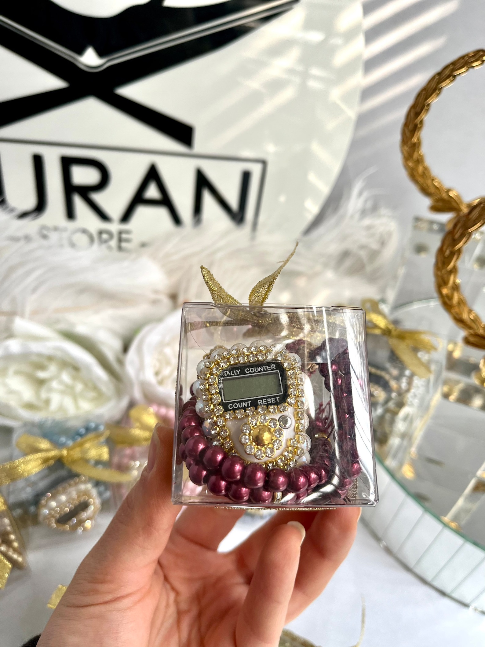 Hajj Gift, Umrah Favors, Swarovski Digital Tasbih, Prayerbeads Bundle ...