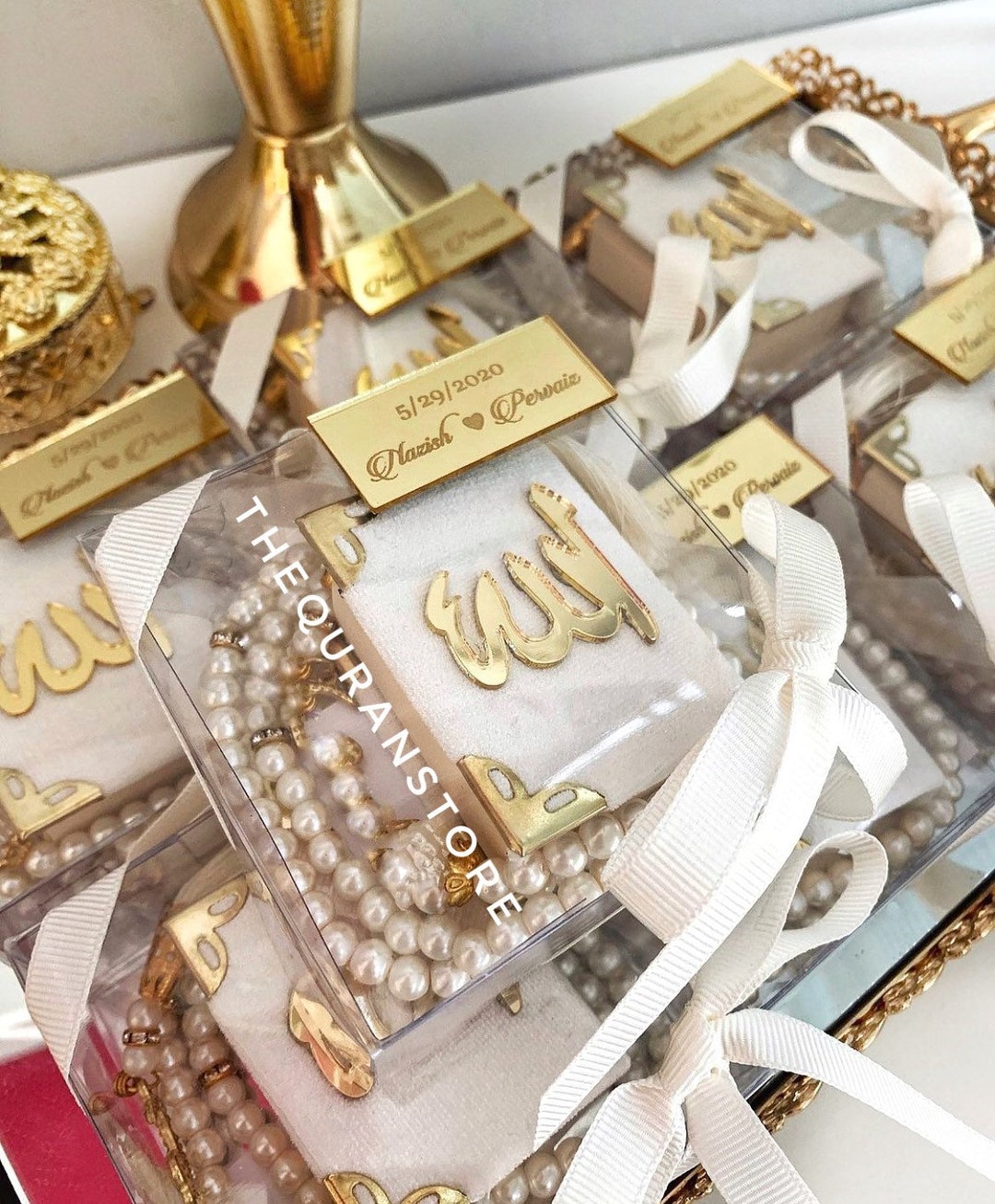 Custom Mini Quran Gift Set, Umrah Mubarak, Muslim Wedding Favors, Eid ...