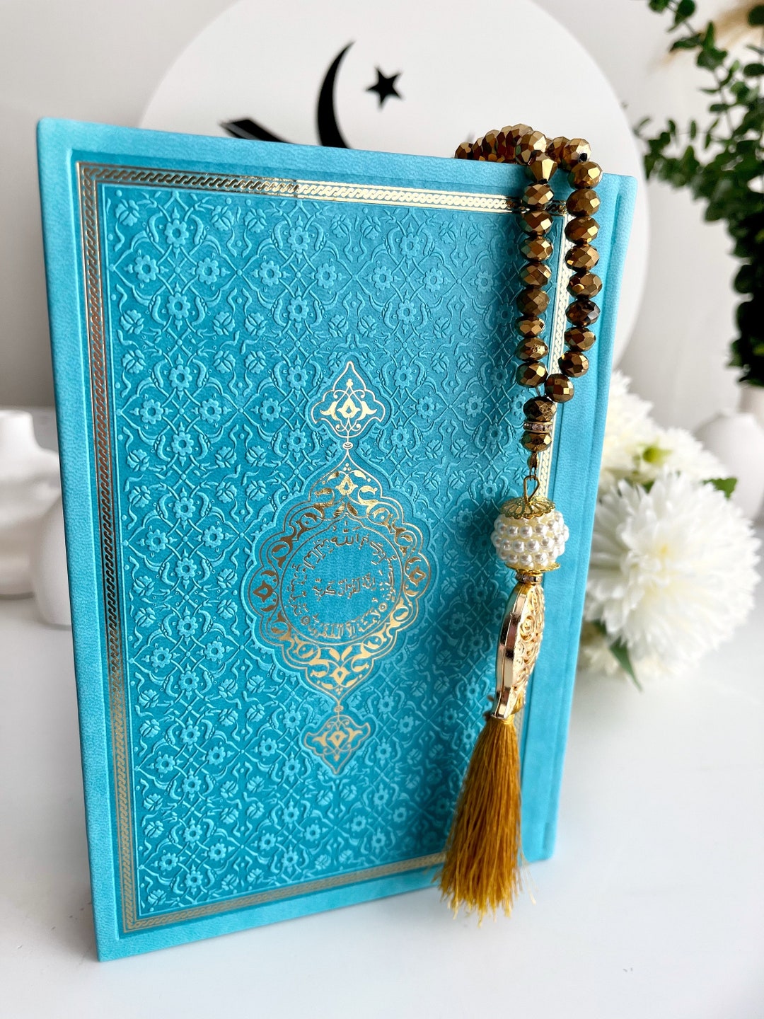 Medium Blue Arabic Quran Quran Gift Set Muslim Friend Gift - Etsy