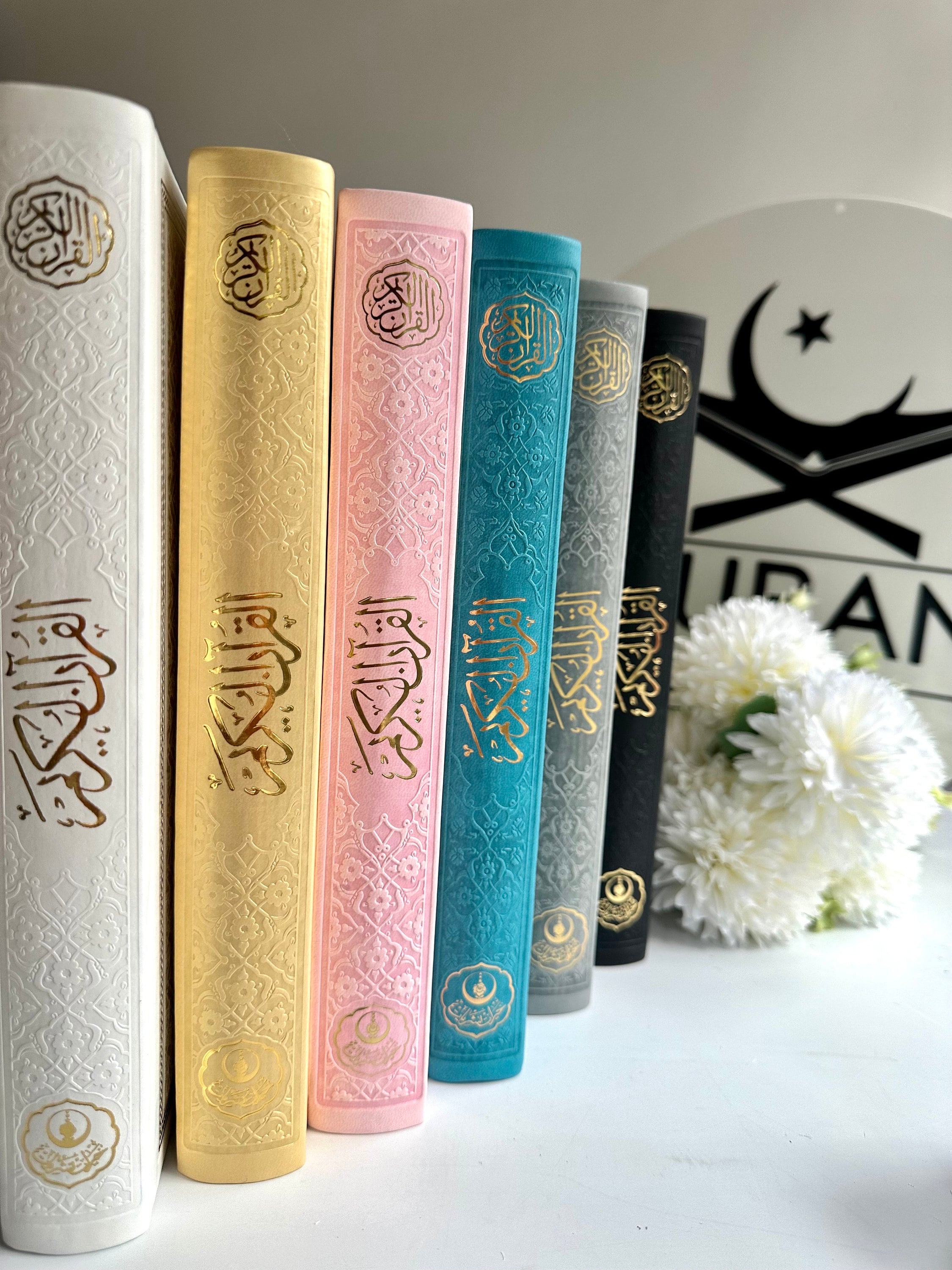 Large Soft Pink Arabic Quran, Special Quran Set, Muslim Woman Quran ...