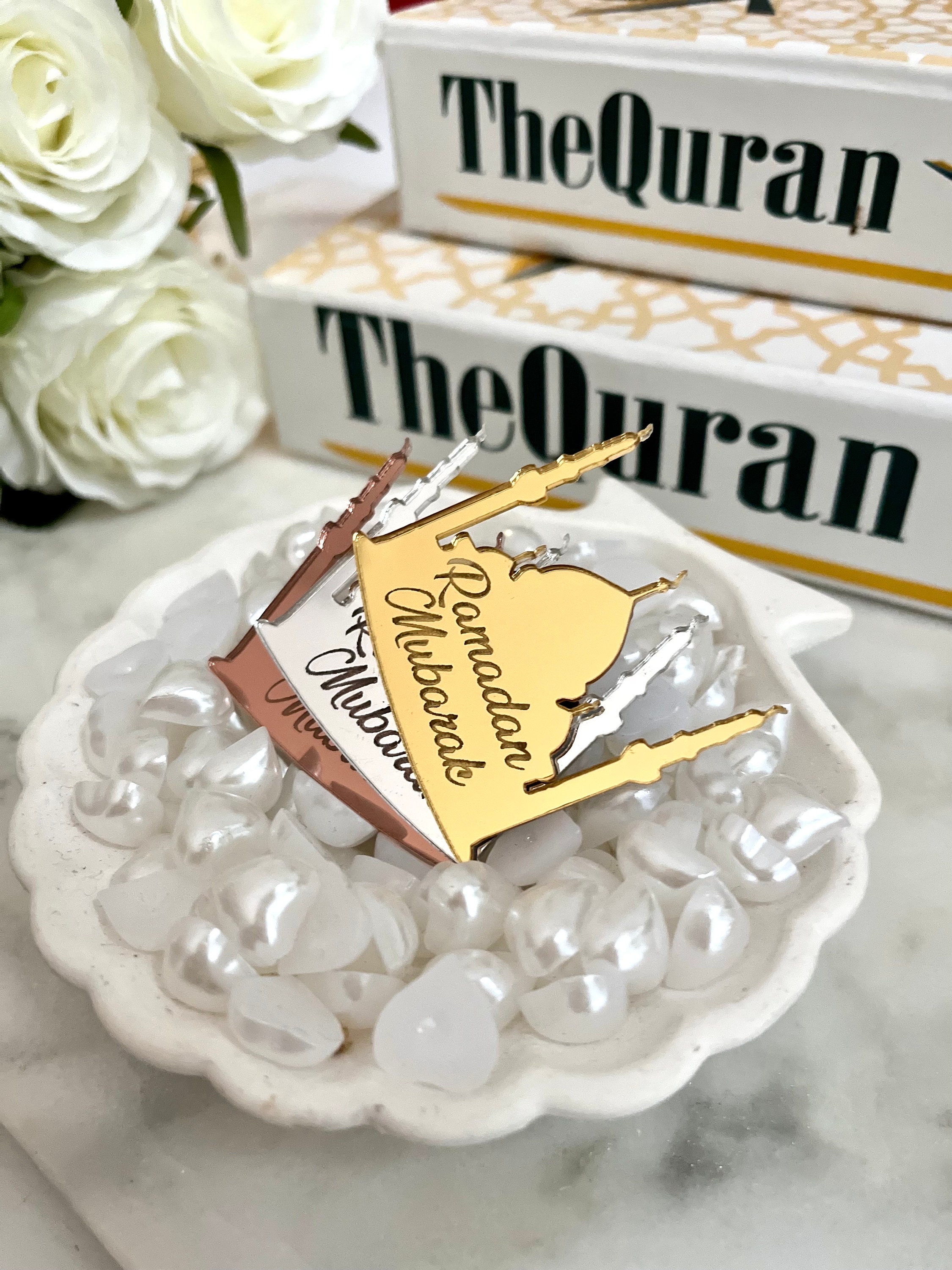Eid Mubarak Tag Bundle, Ramadan Mubarak Favors Mirror Tag, Mosque Tag ...