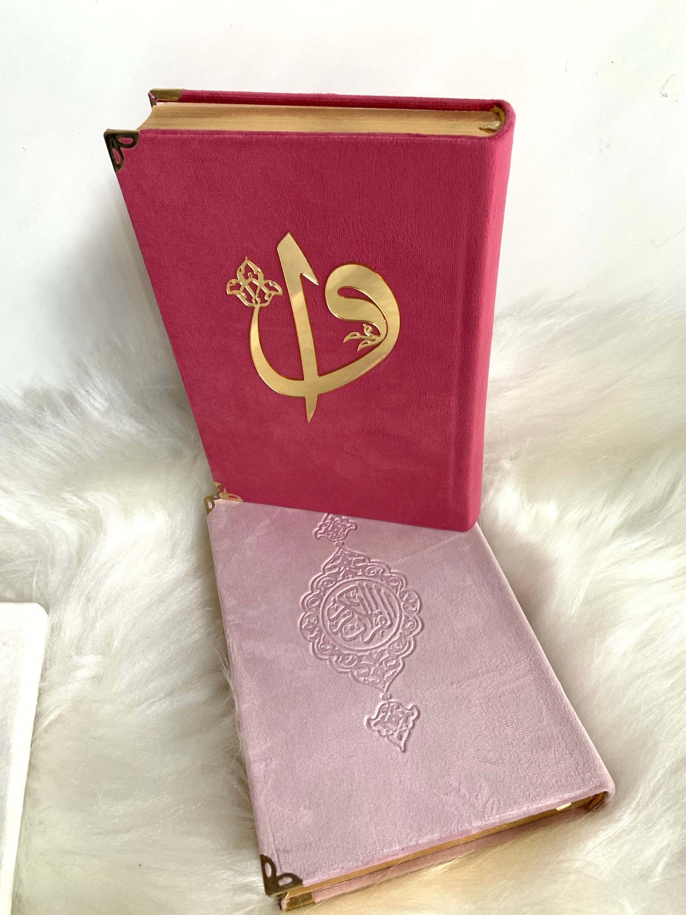 Pink Velvet Quran Set Quran Tasbeeh Set Eid Gift Ramadan - Etsy