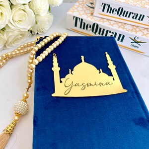Personalized Quran, Royal Blue Quran, Friend Quran Tasbeeh Gift ...