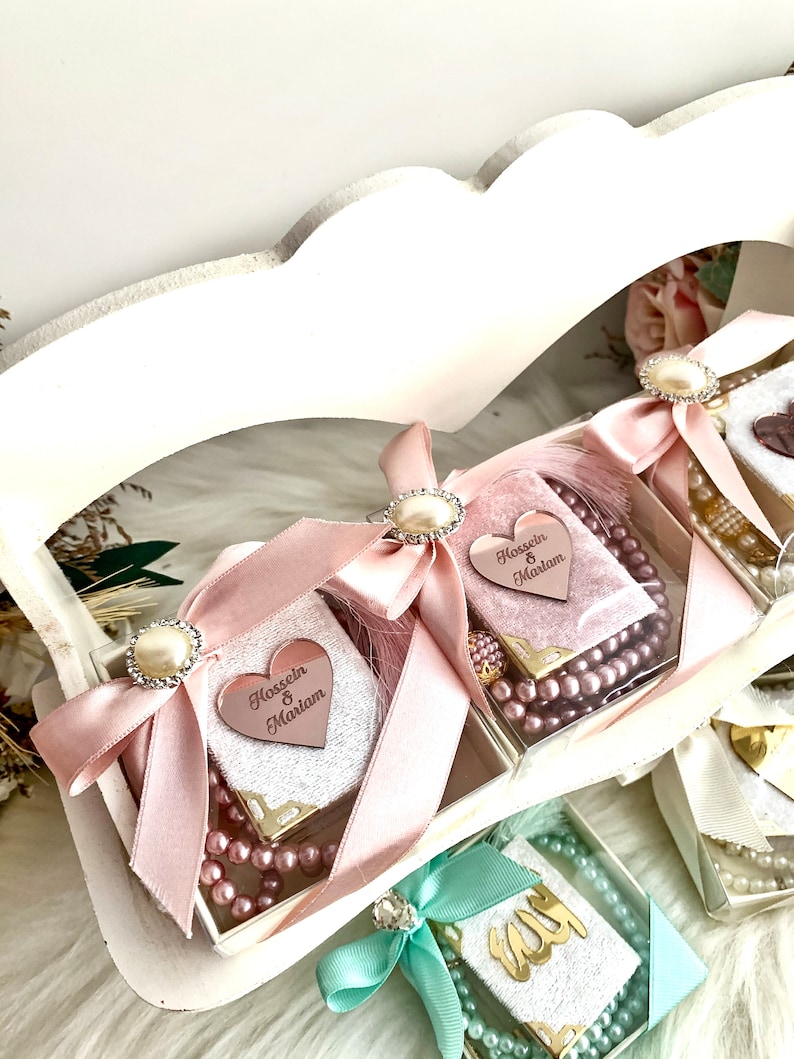 Blue Mini Quran Gift Set, Muslim Wedding Gift Set, Eid Gift, Wedding ...