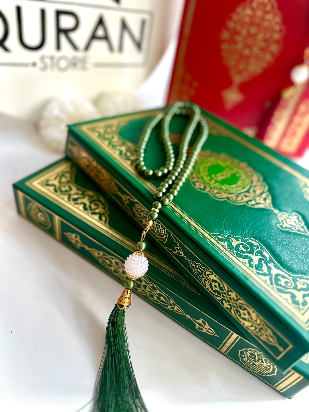 Green Arabic Quran With Case, Hajj Gift, Holy Quran, Quran and ...