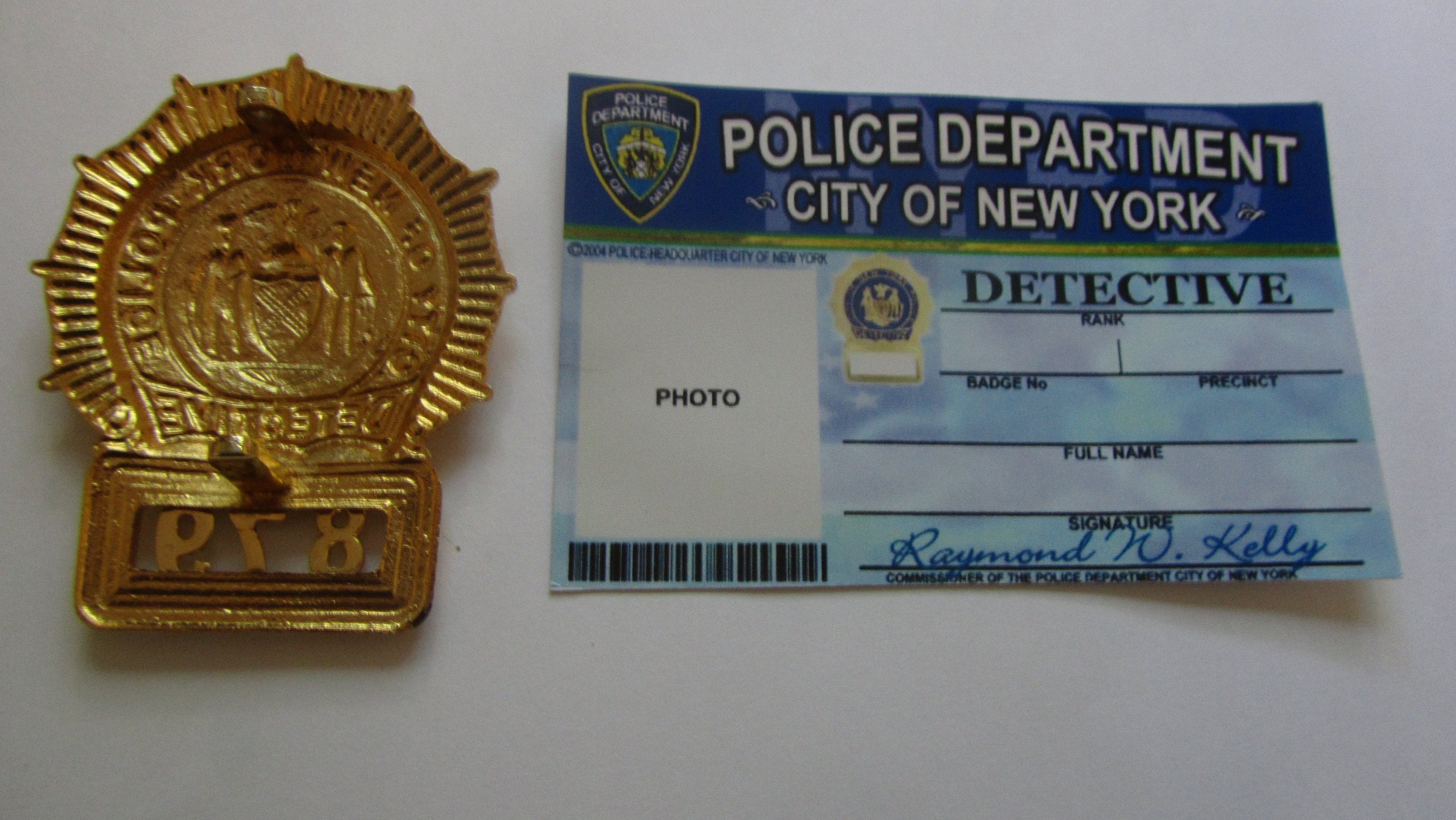NYPD DETECTIVE BADGE - Etsy