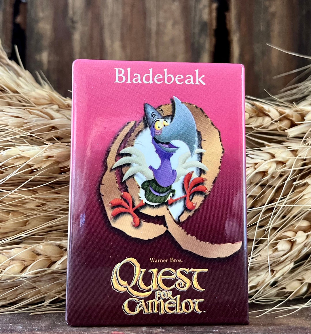 1998 ~ Quest for Camelot “bladebeak” Pin Back Button ~ Authentic Movie ...